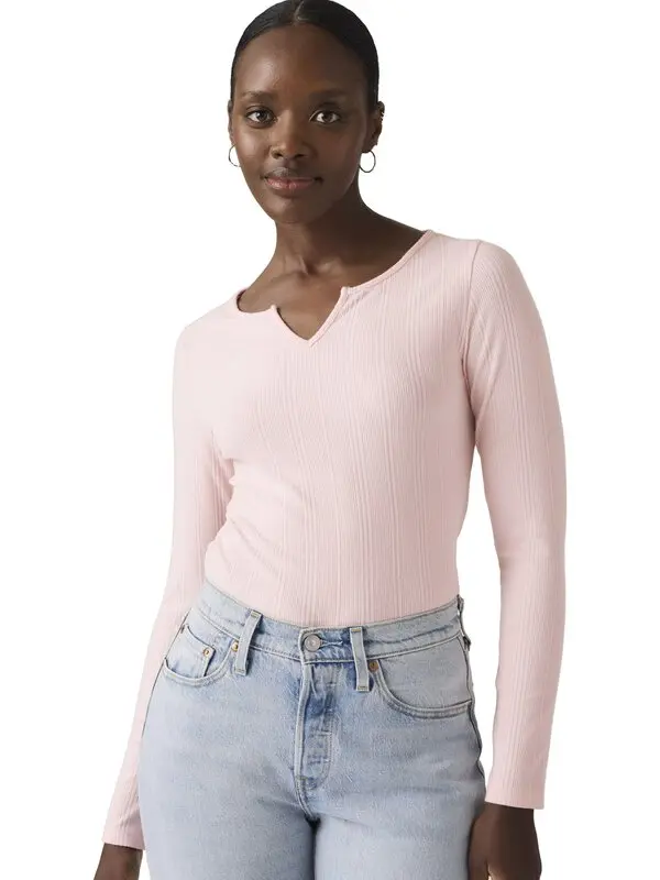 LEVI'S Supersoft Long-sleeve Top - Crystal Pink