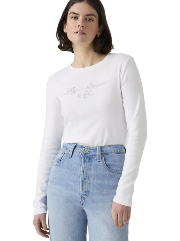 LEVI'S Graphic Essential Long-sleeve T-shirt - Bright White
