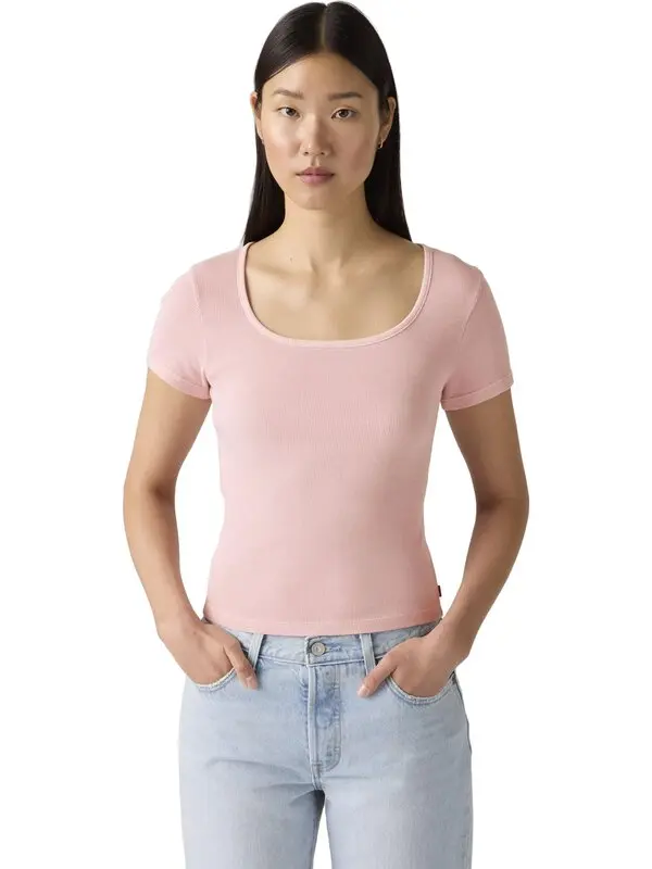 LEVI'S Essential Square Neck T-shirt - Peachskin