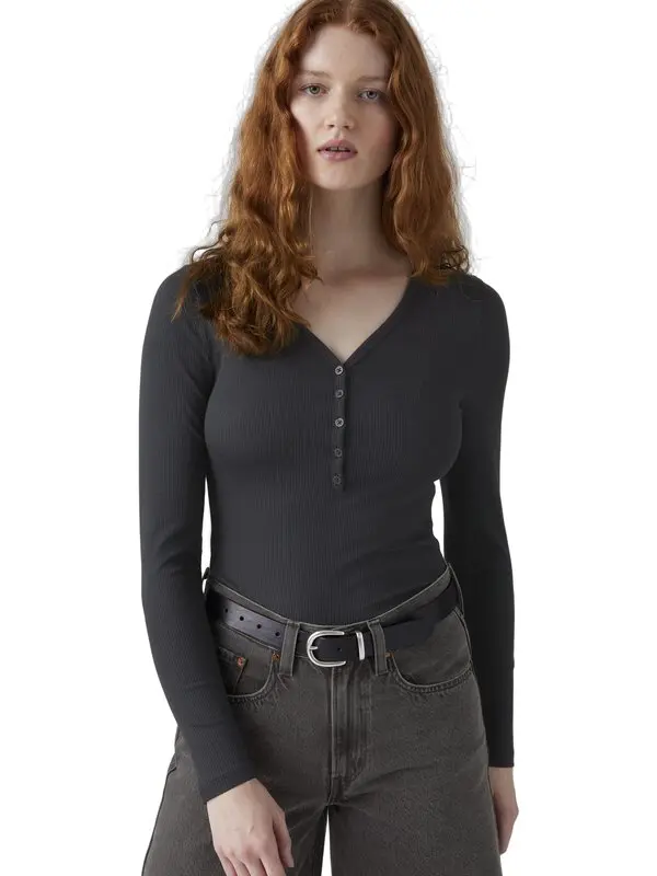 LEVI'S Dreamy Henley - Anthracite Night