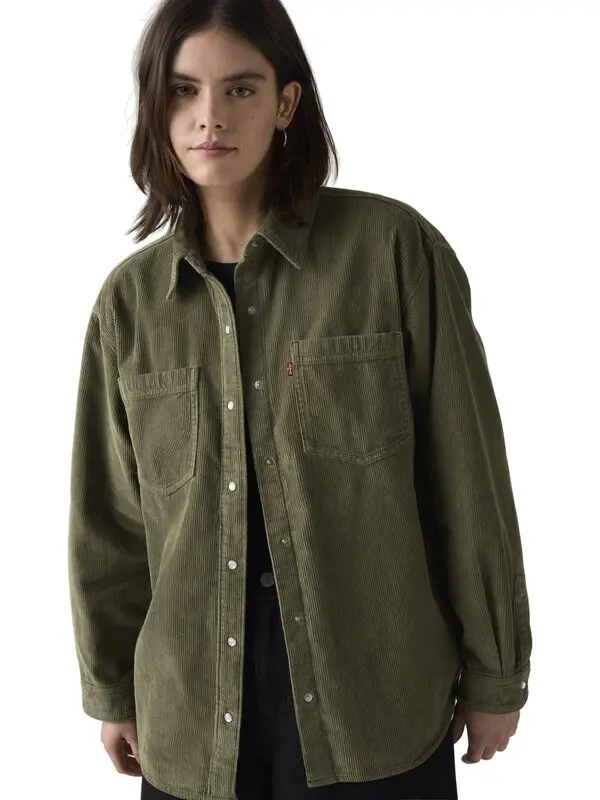 LEVI'S Iris Corduroy Overshirt - Ivy Green