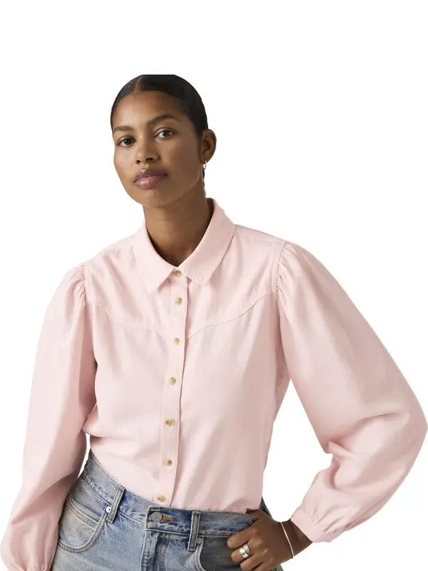 LEVI'S Journey Western Chambray Shirt - Crystal Pink Gd