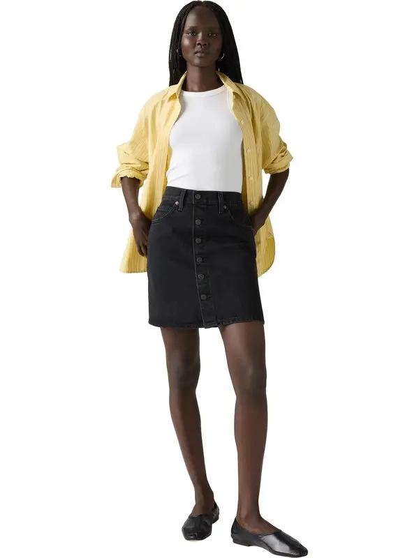 LEVI'S Retro Button-front Skirt - Open Mind