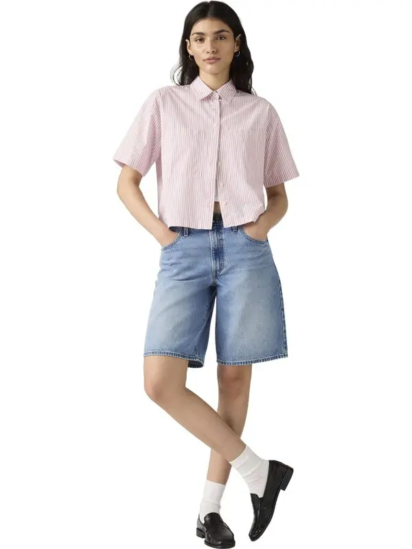 LEVI'S Harlie Cropped Shirt - Peachskin