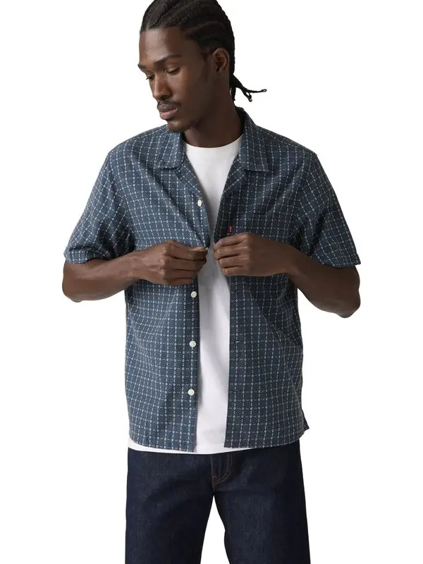 LEVI'S Short-sleeve Sunset Standard Camp Shirt - Ricky Dobby Plaid