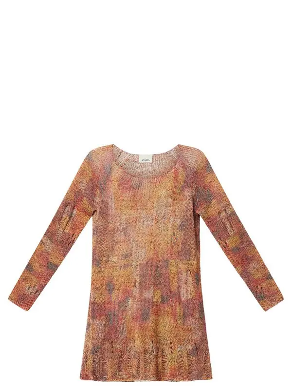 Isabel Marant Hymira Knit Tunic Dress - Orange