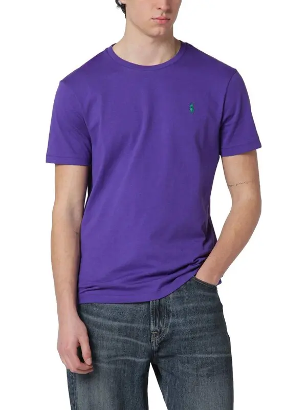 Polo Ralph Lauren Custom Slim-fit Cotton T-shirt - Purple