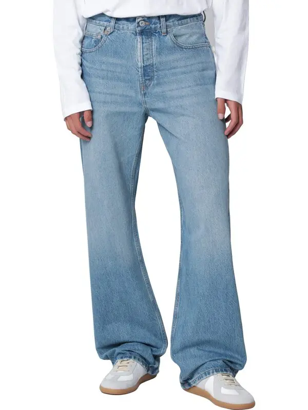 Jacquemus Straight-leg Jeans In Washed Denim - Blue