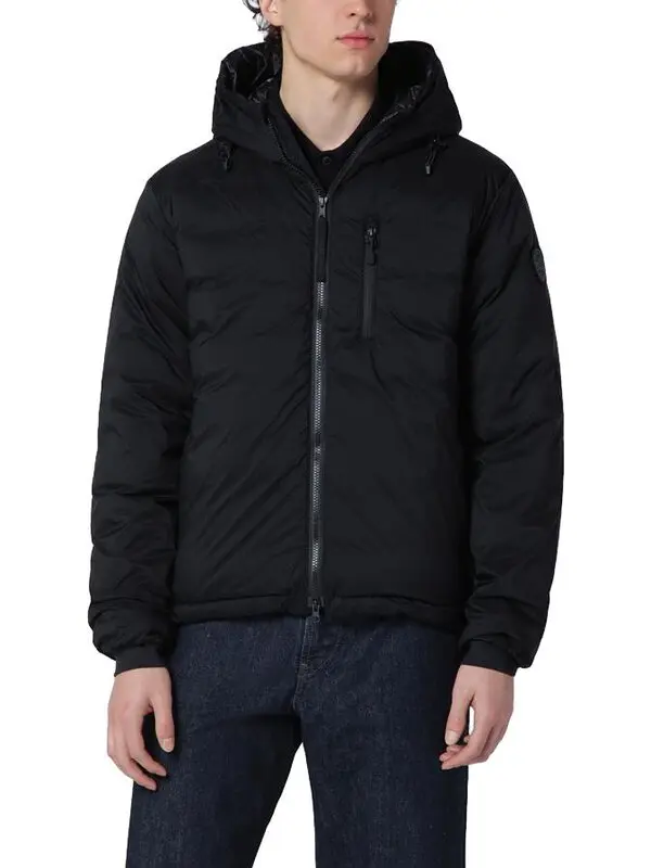 Canada Goose Lodge Label Hooded Jacket - Black