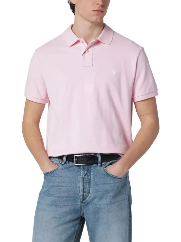 Polo Ralph Lauren Custom Slim-fit Cotton Polo Shirt - Pink