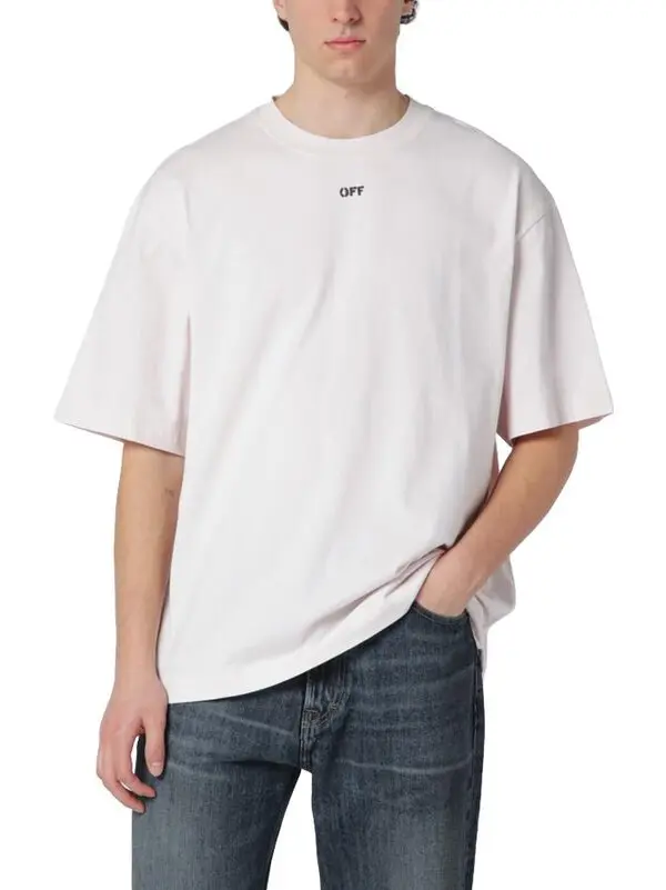 Off-White Paint Arrow Skate T-shirt In Light Mauve - Purple