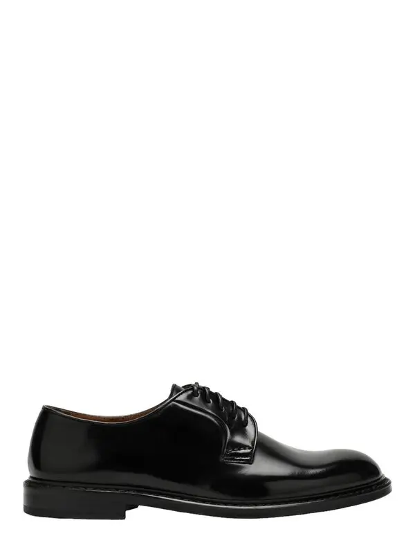 DOUCAL'S Leather Lace-up - Black