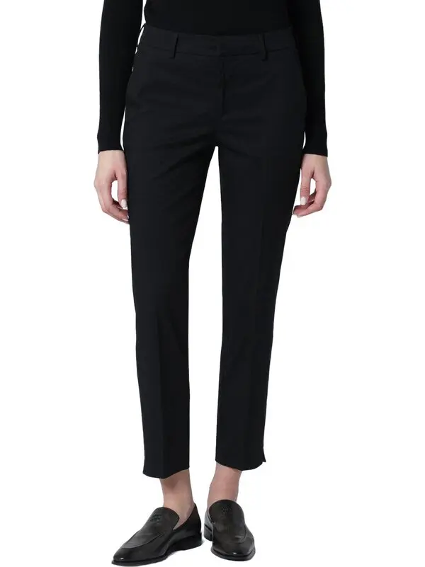 PT TORINO Slim-fit Cotton-blend Trousers - Black