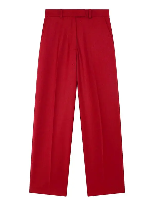 THE FRANKIE SHOP Brickell Satin Trousers - Red