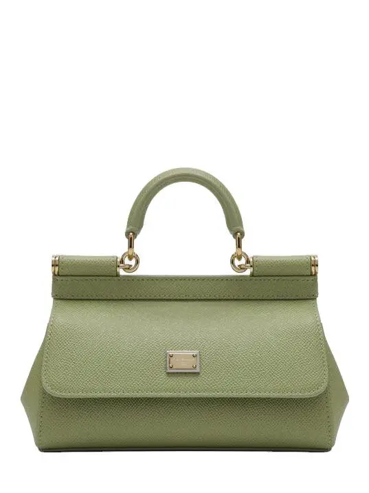 Dolce & Gabbana Sicily Small Top Handle Bag - Green