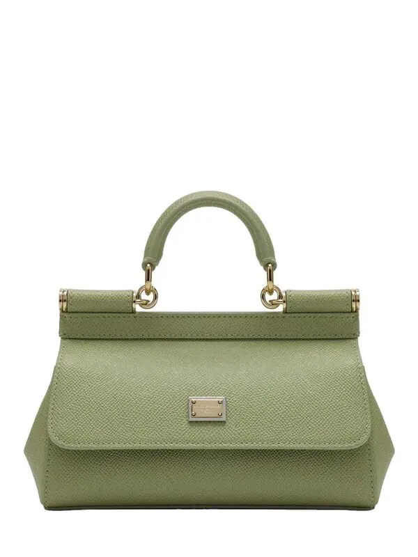 Dolce & Gabbana Sicily Small Top Handle Bag - Green