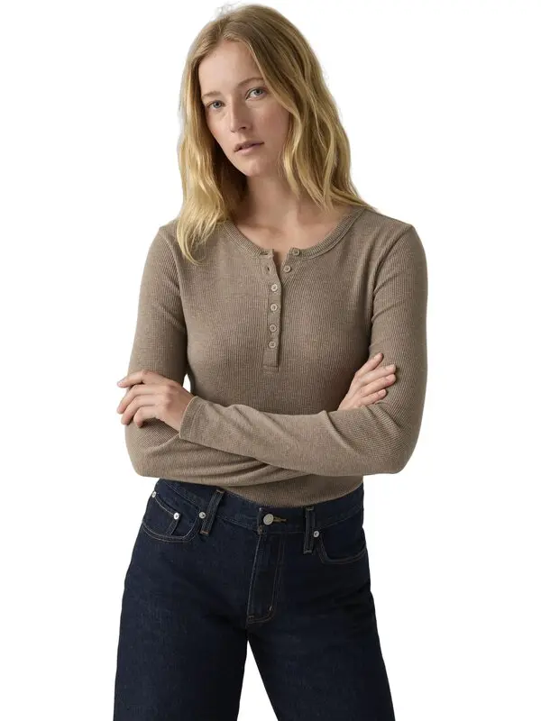 LEVI'S Dana Henley - Taupe Gray