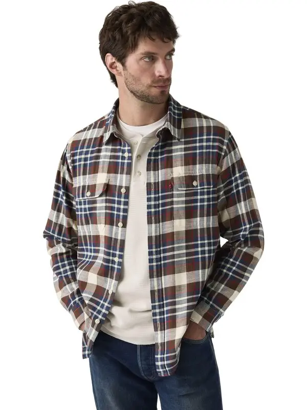 LEVI'S Jackson Worker Overshirt - Lorcan Plaid Wild Road Twill
