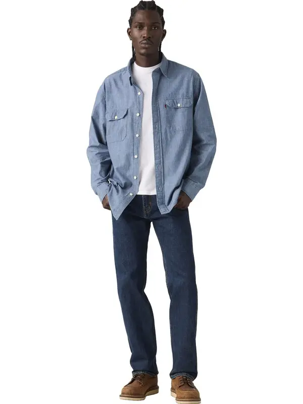 LEVI'S 505 Regular Fit Jeans - Dark Stonewash