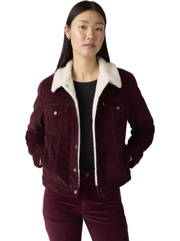 LEVI'S Original Sherpa Trucker Jacket - Merlot