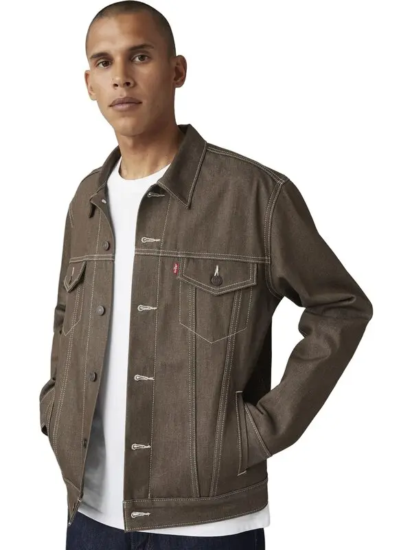 LEVI'S Trucker Jacket - Dark Brown Rigid