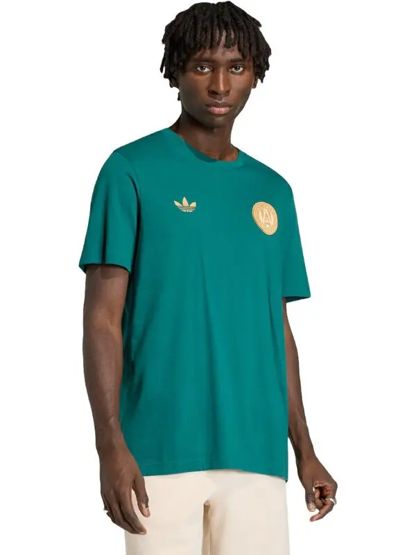 Adidas Atlanta United Fc Originals Crew Neck T-jersey - Noble Green / St Tan