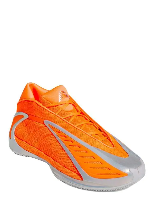 Adidas Anthony Edwards 2 Performance Basketball Shoes - Lucid Orange / Silver Metallic / Grey One