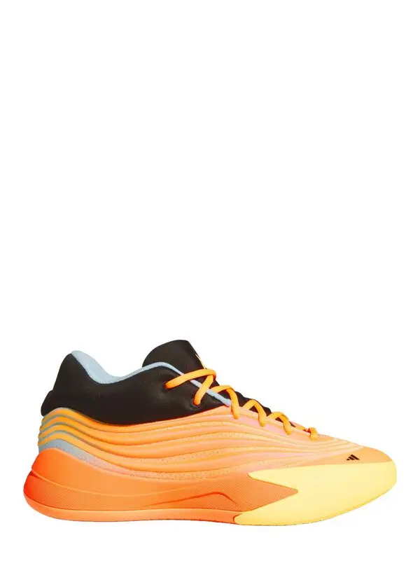 Adidas Dame X Athletic Sneakers - Lucid Orange / Ice Tangerine / Icey Blue