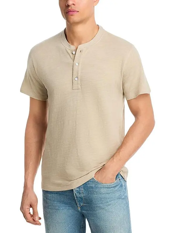 Rag & Bone Classic Flame Henley T-shirt - Taupe