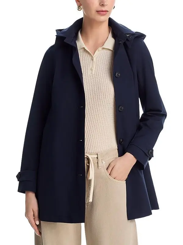 SAVE THE DUCK April Raincoat - Blue Black
