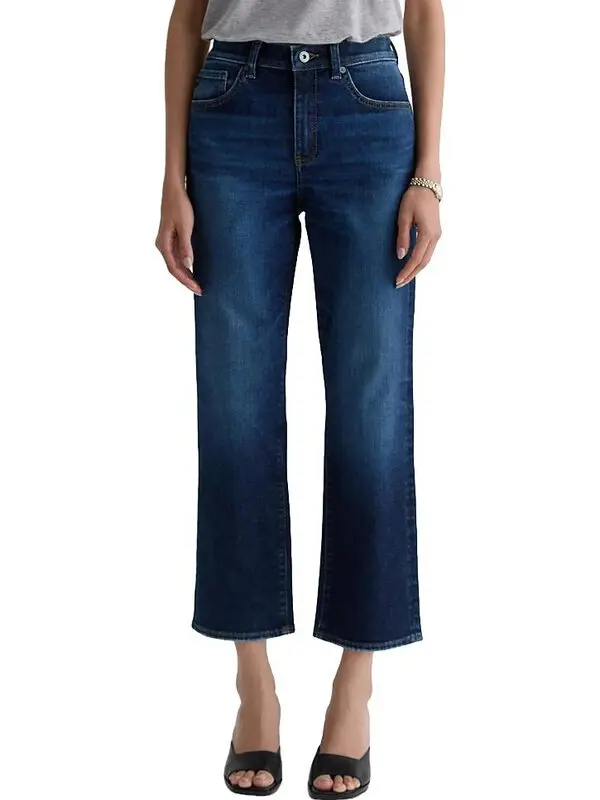 Ag Brinley Mid-rise Straight Crop Jeans - Outspoken