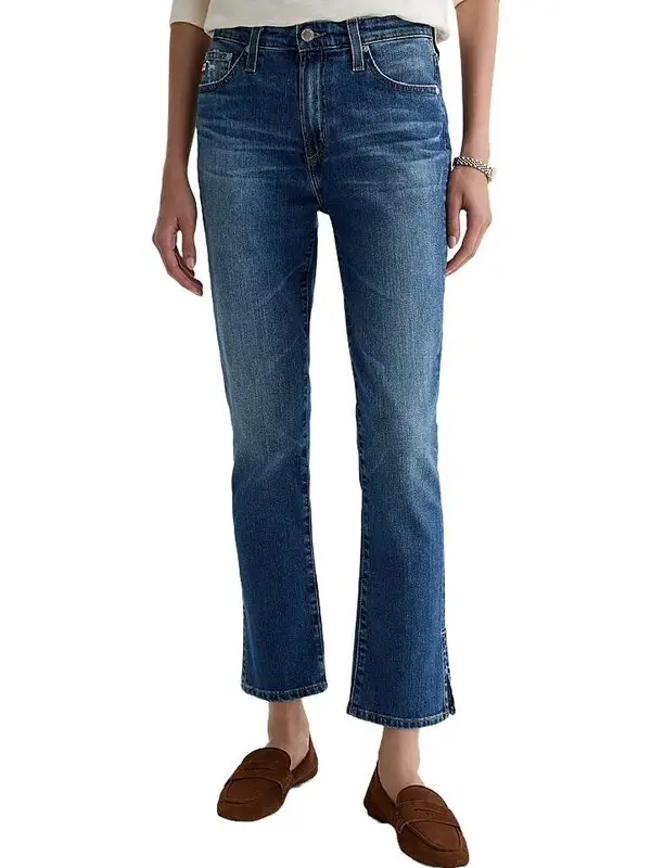 Ag Mari Mid-rise Slim Straight Crop Jeans - Years Prague