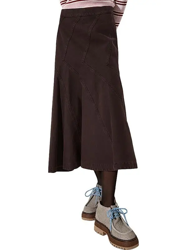 Max & Co. Mcorenna Midi Skirt - Chocolate
