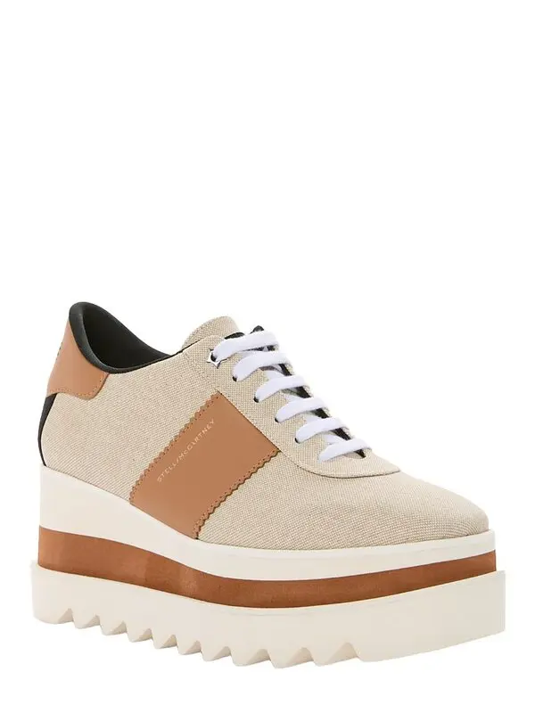 Stella McCartney Sneakelyse Canvas Sneakers - Ecru