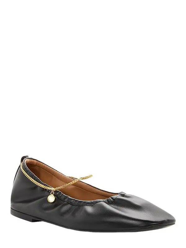 Stella McCartney Embellished Stretch Ballet Flats - Black