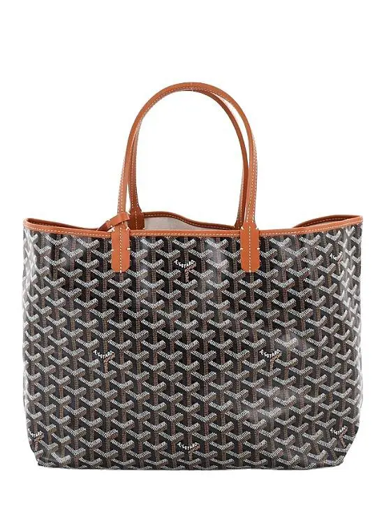 GOYARD Pm Saint Louis Tote Coated Canvas - Black