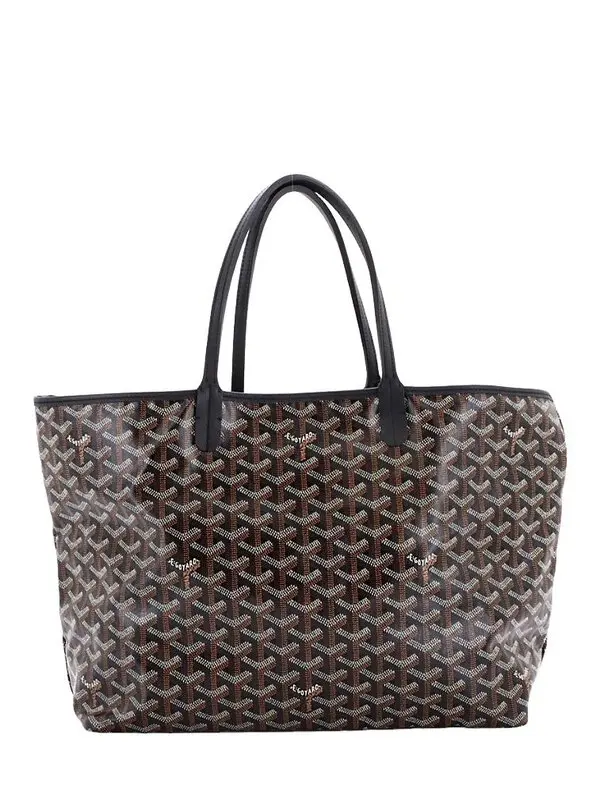 GOYARD Pm Saint Louis Tote Coated Canvas - Black