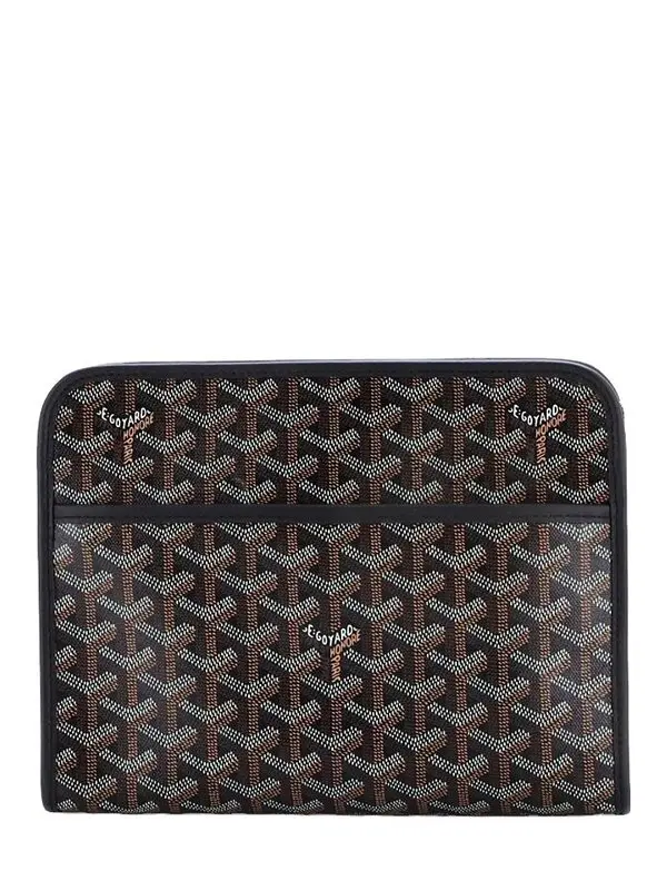 Goyard Jouvence Mm Toiletry Pouch Coated Canvas - Black