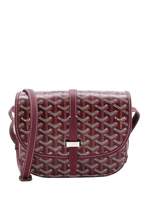 Goyard Pm Belvedere Ii Messenger Bag Coated Canvas - Rose Gold