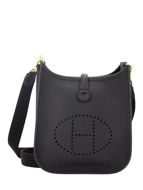 Hermès Tpm Evelyne Gen Iii Clemence Bag - Black