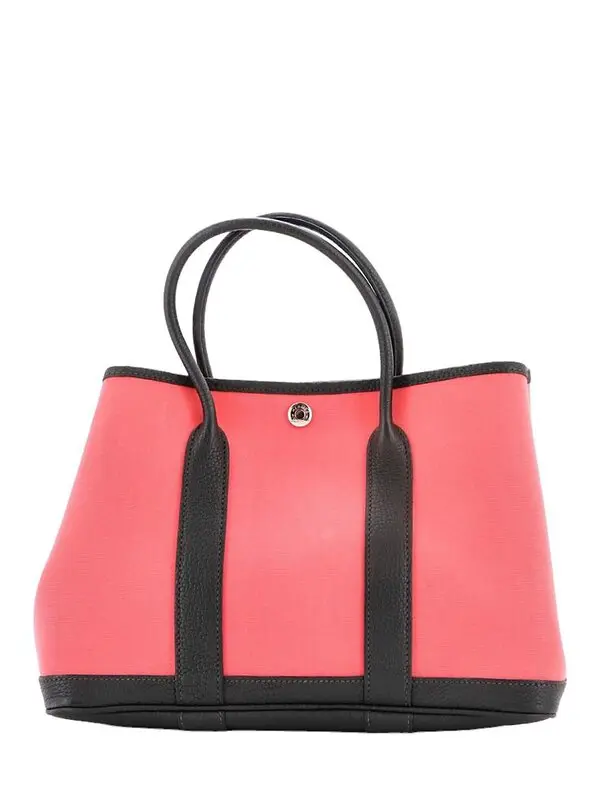 Hermès Garden Party 30 Tote Toile And Leather - Pink/ Green/ Pink