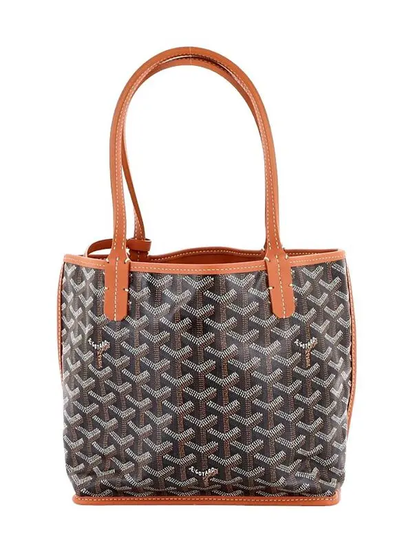 GOYARD Anjou Reversible Tote Coated Canvas - Black