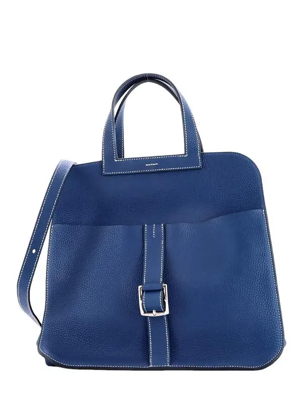 Hermès 31 Halzan Bag Clemence - Blue