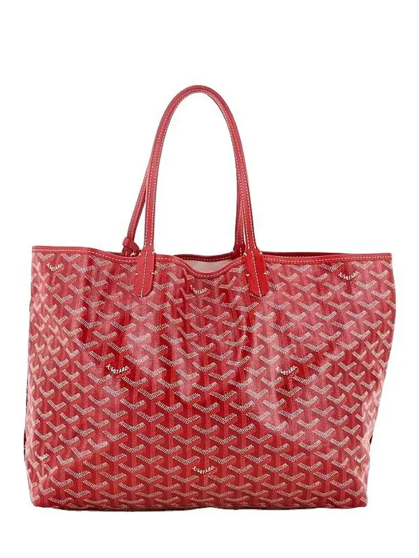 Goyard Saint Louis Pm Tote Coated Canvas - Red