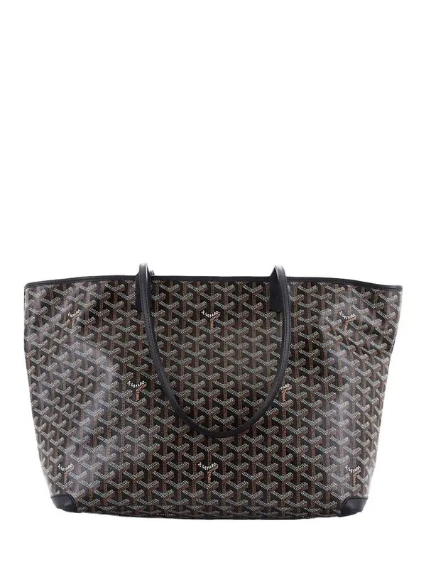 Goyard Mm Artois Tote Coated Canvas - Black