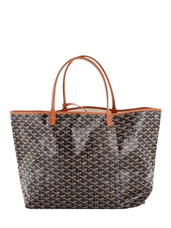 GOYARD Gm Saint Louis Tote Coated Canvas - Black