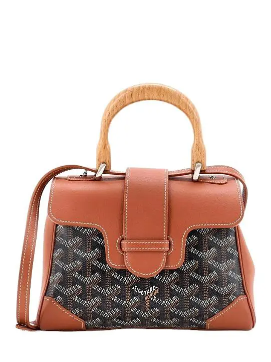 Goyard Saigon Top Handle Bag - Brown