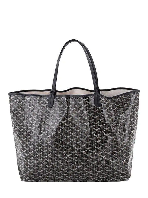 GOYARD Gm Saint Louis Tote Coated Canvas - Black