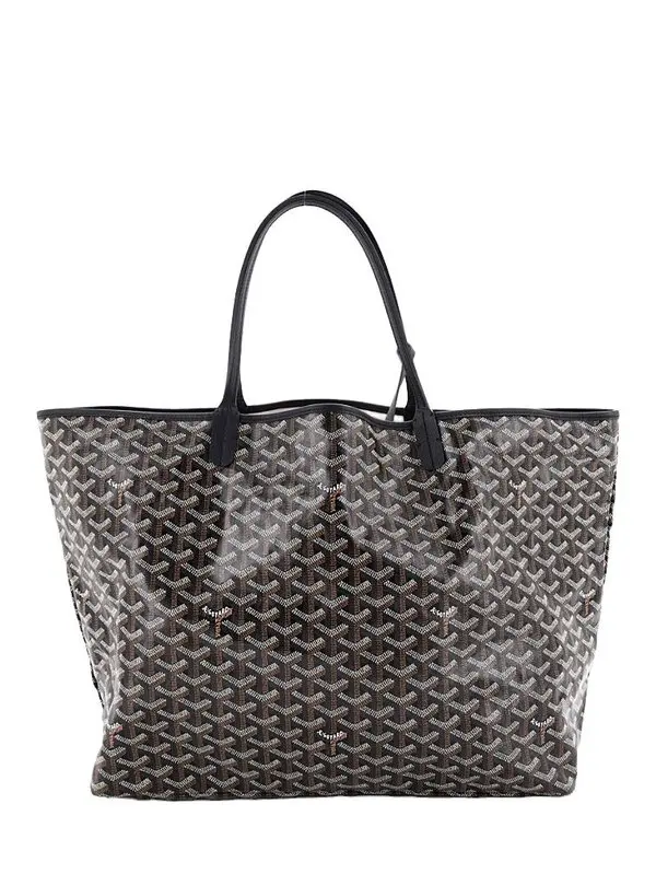Goyard Gm Saint Louis Tote Coated Canvas - Black