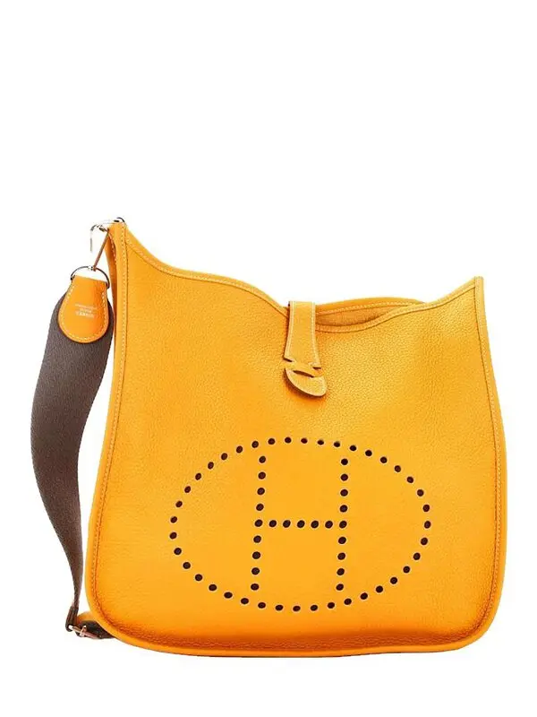 HERMES Gm Evelyne Bag Gen Iii Clemence - Yellow